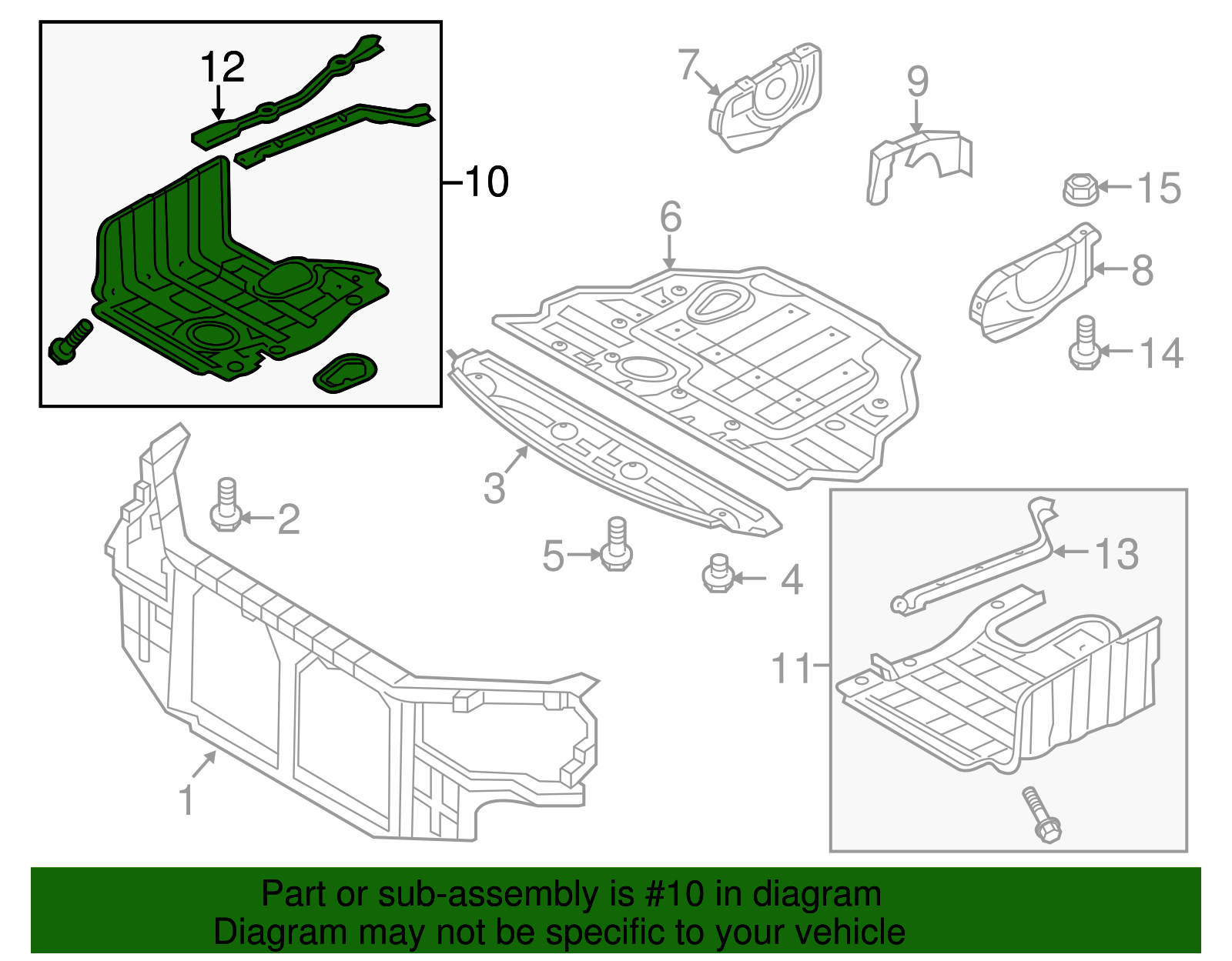 29120-2T300 - Splash Shield 2012-2014 Hyundai Sonata | Factory Hyundai ...