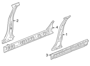 2016-2022 Chevrolet Malibu Passenger Side Rocker Outer Panel ...