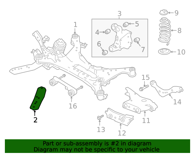 55451-3TA0C - Stay Bracket 2018-2024 Nissan | Nissan Parts ...