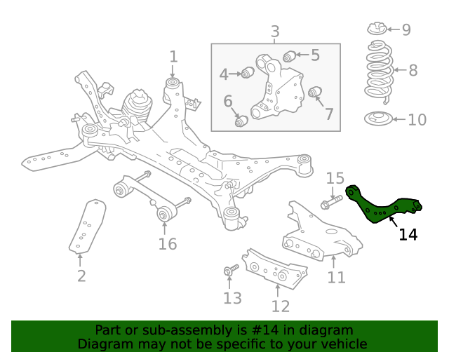 2019-2023 Nissan Altima Upper Control Arm 55120-6CA0B | TascaParts.com