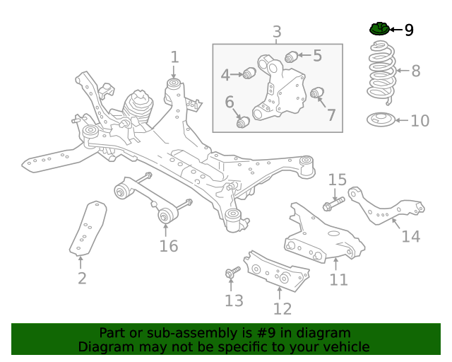 2014-2024 Nissan Spring Seat 55034-4BA0A | TascaParts.com