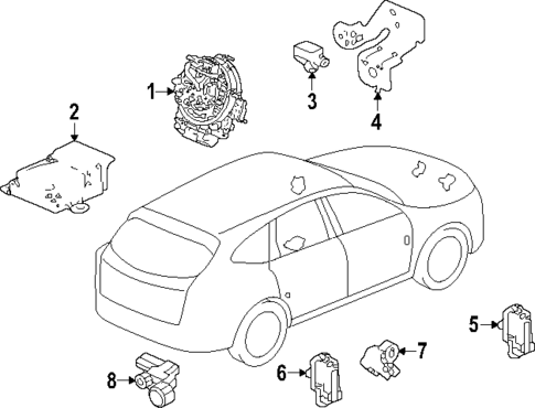Air Bag Components for 2025 Honda Pilot | Genuine Honda Parts