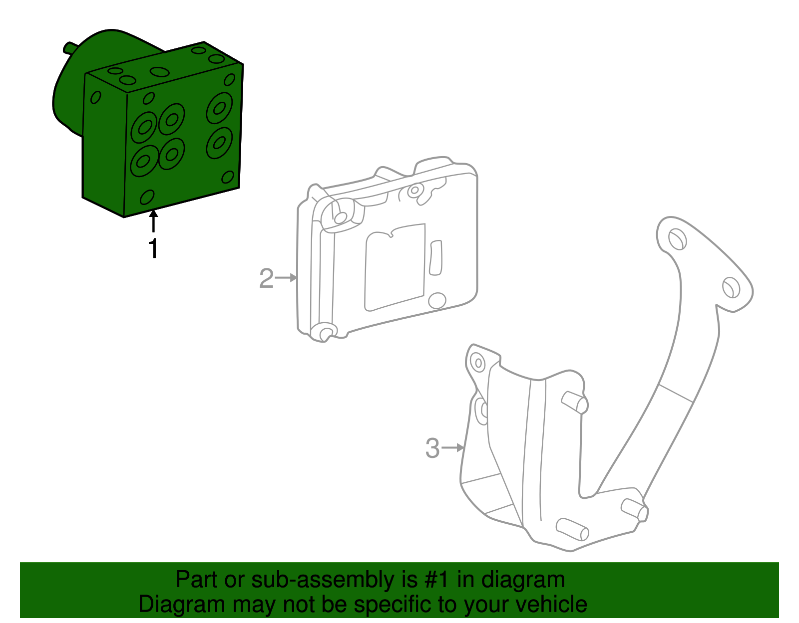 2006-2010 Ford | ABS Control Unit | 7L2Z-2C215-A | Walls' Ford Parts
