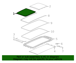 2021 Jeep Grand Cherokee L Glass 68518684aa | TascaParts.com