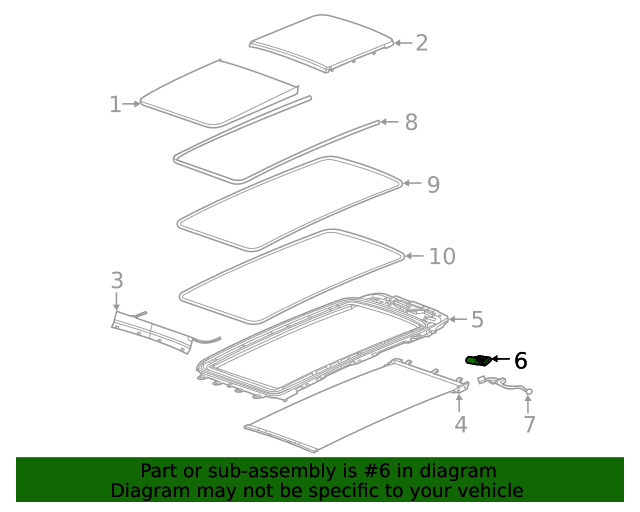 2021-2023 Jeep Sunroof Motor 68518678aa | TascaParts.com