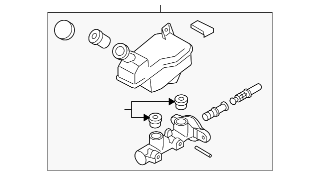 2007-2011 Nissan Versa Master Cylinder D6010-EM31A | Nissan Parts Plus