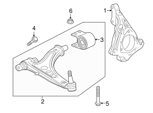 2016-2024 GM Front Passenger Side Lower Control Arm 84376572 GM ...