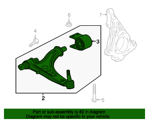 2016-2025 Chevrolet Malibu Lower Control Arm - Driver's Side (LH ...