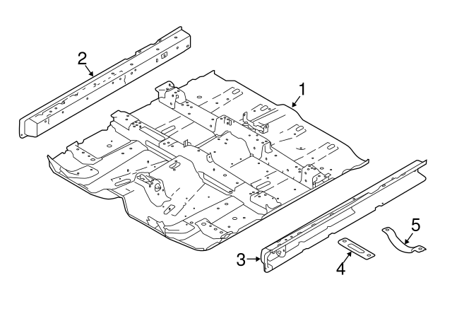 G6451-5AFMA - Inner Sill 2015-2017 Nissan Murano | Nissan Parts ...