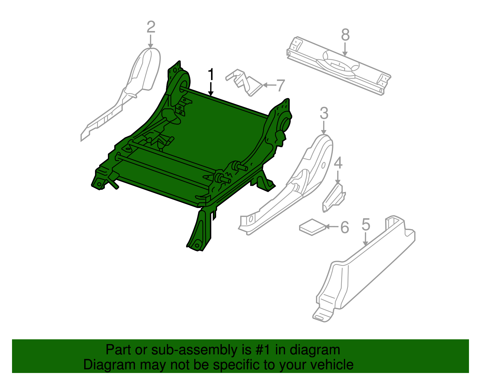 87450-ZP00A - High-Quality Seat Track Adjust Mechanism for 2005-2012 ...
