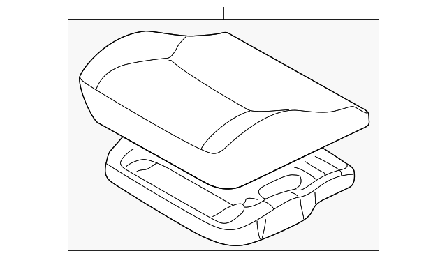 Genuine OEM Cushion Assembly Part# MR790443 Fits 2000-2002 Mitsubishi ...