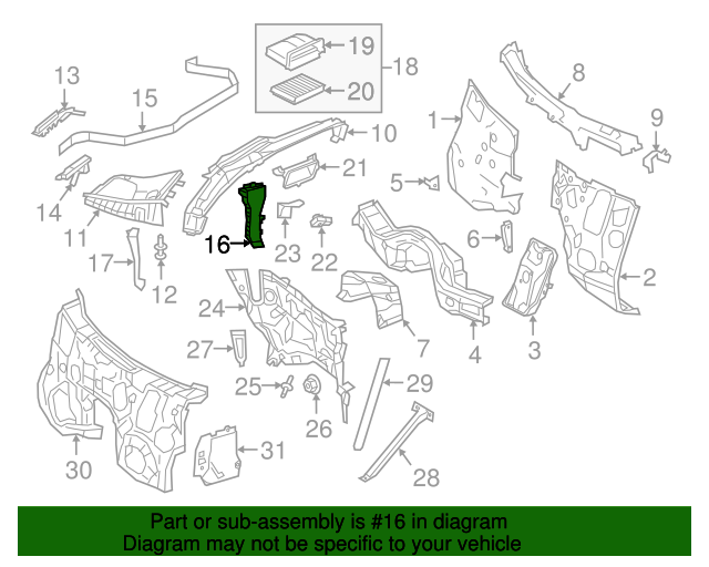 253-832-06-00 - Cowl Panel Drain Hose 2016-2023 Mercedes-Benz ...