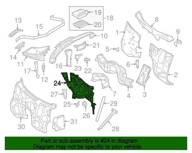 253-620-13-01 - Back Panel 2017-2020 Mercedes-Benz | Mercedes-Benz USA ...