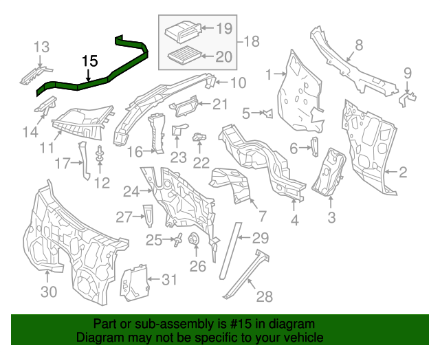 213-887-00-98 - Rear Seal 2017-2021 Mercedes-Benz | Mercedes-Benz USA Parts