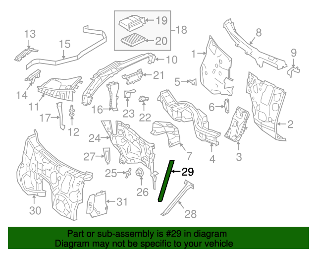 Strut 213-628-15-00 | MB OEM Parts