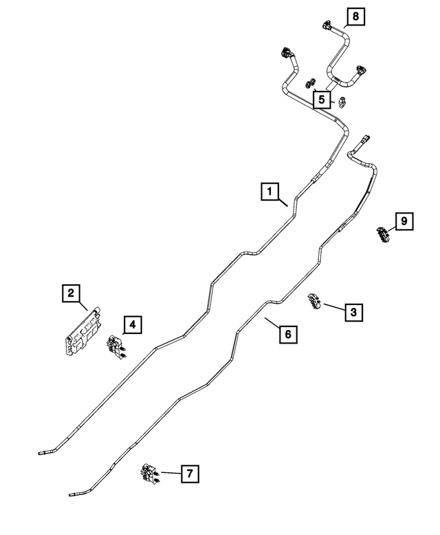2019-2024 Ram Fuel Supply Tube 57008267AC | Mopar eStore
