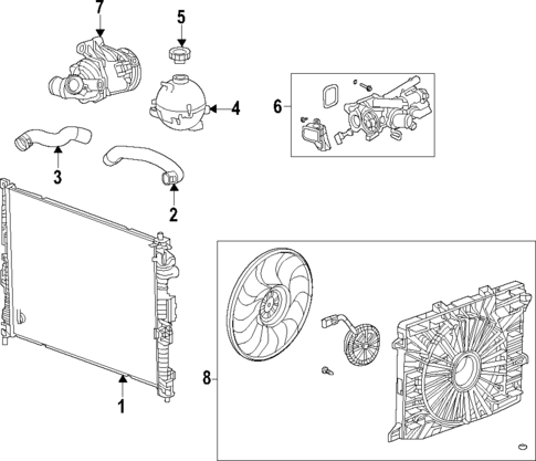 Cooling System for 2023 Cadillac XT6 | Auto Parts Express