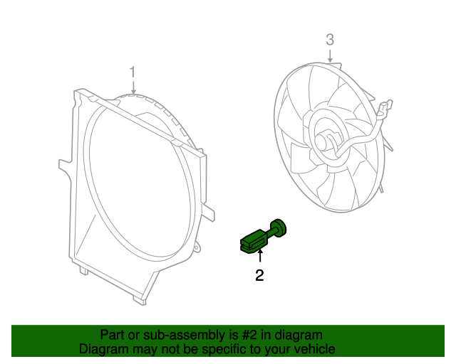 2006-2009 Land Rover Range Rover Fan Shroud Clip PYQ000020 ...
