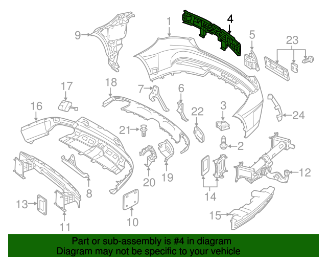 292-880-05-03 - Energy Absorber 2016-2019 Mercedes-Benz | Mercedes-Benz ...