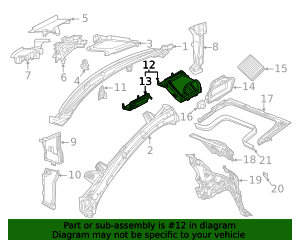 167-830-28-00 - HVAC Air Inlet Housing 2020-2024 Mercedes-Benz ...