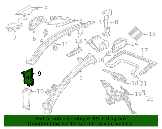 167-832-02-00 - Cowl Panel Drain Hose 2020-2023 Mercedes-Benz ...