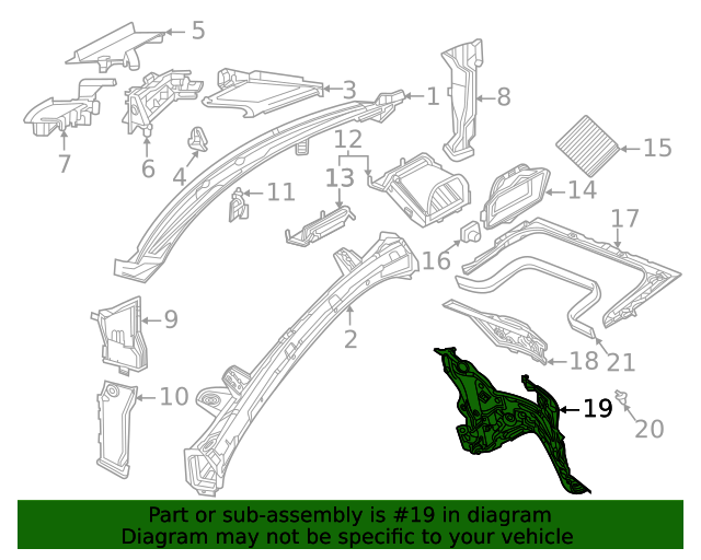 167-620-99-02 - Partition Panel 2020-2021 Mercedes-Benz | Mercedes-Benz ...