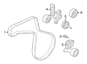25281-2E650 - Serpentine Tensioner - 2016-2019 Hyundai Sonata | World ...