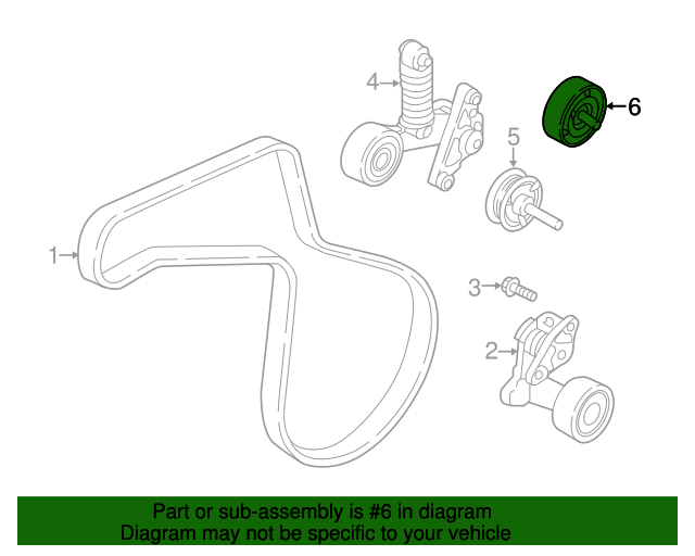 2016-2019 Hyundai Sonata Idler Pulley 25288-2E650 | OEM Parts Online