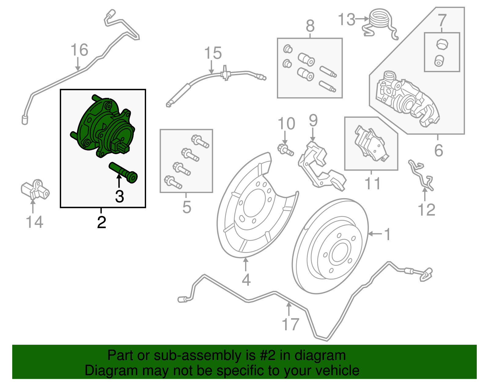 2012-2018 Ford Focus Motorcraft™ Hub Assembly HUB-251 | Ford OEM Parts ...