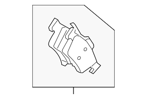 2015-2021 Ford Disc Brake Pad Set Rear FU2Z-2V200-F | TascaParts.com