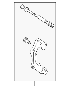000-420-24-15 - Disc Brake Caliper Bracket 2000-2006 Mercedes-Benz ...