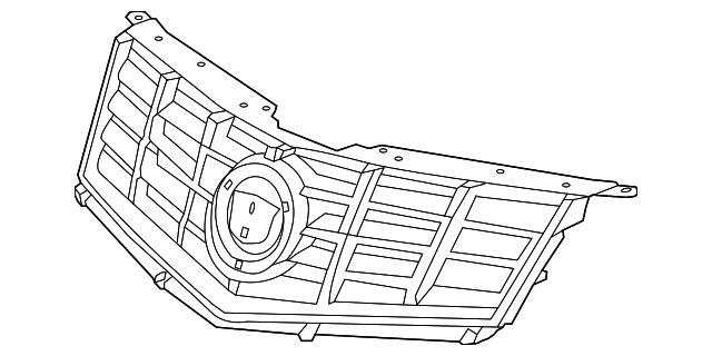 2013-2016 Cadillac SRX Front Upper Grille 22738992 GM | GMPartsDirect.com