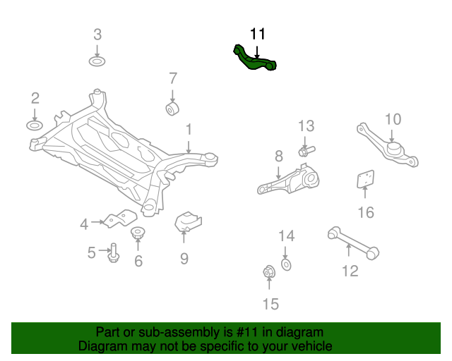 7T4Z-5500-A - Upper Control Arm 2007-2010 Ford | Ford Parts Connect