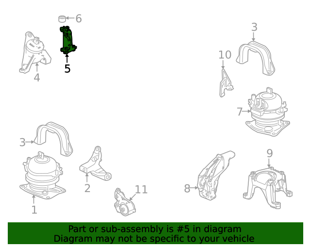 50620-TYA-A01 - Side Mount Bracket 2022-2024 Acura MDX | AutoNation Parts