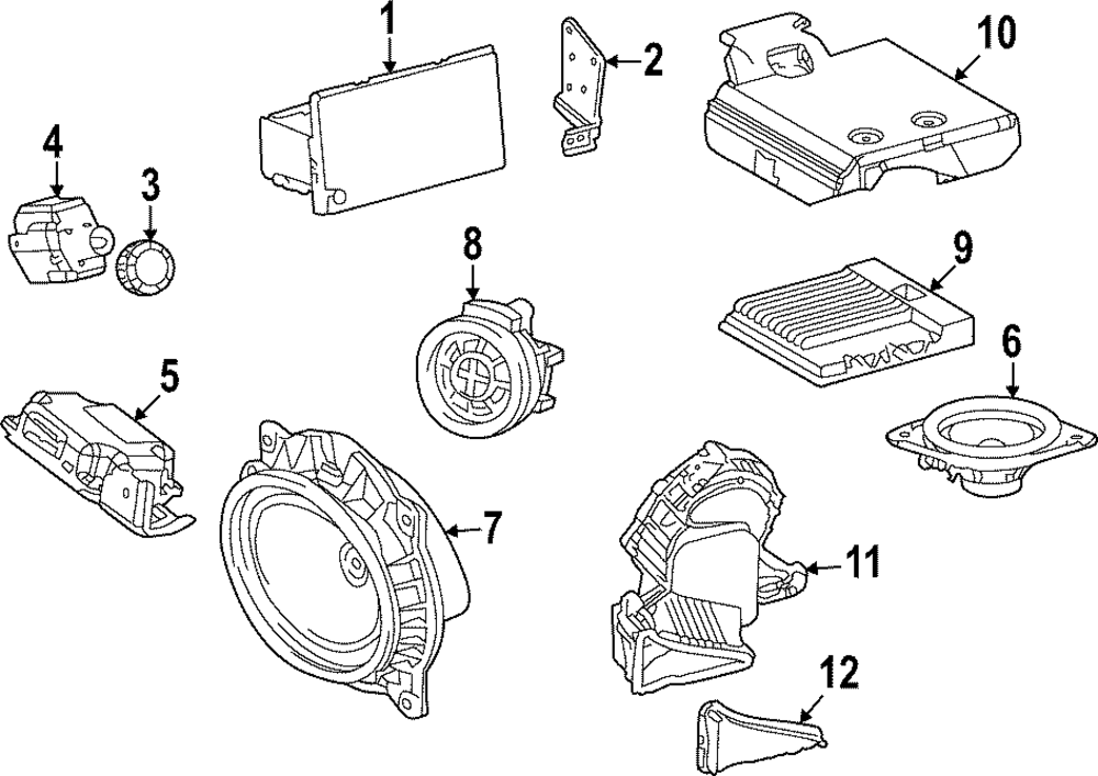 2022-2025 Toyota Radio Knob 86128-AN020 | Toyota Parts Center