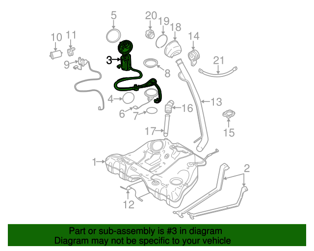 Genuine Fuel Pump for 2001-2004 Volvo | Part# 30792880 | Over 30% Off ...