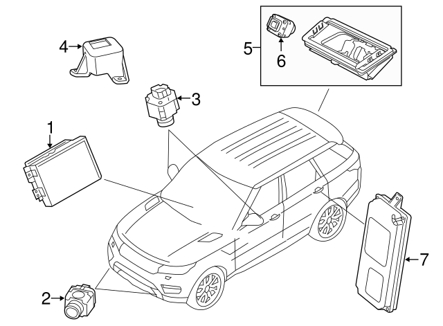 Genuine OEM Control Module Part# LR066380 Fits 2013-2015 Land Rover: Up ...