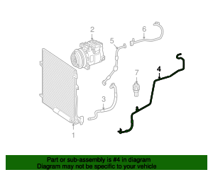 164-830-48-15 - AC Hoses 2006-2012 Mercedes-Benz | AutoNationParts.com