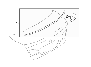 51628049268 - 2011-2016 BMW Spoiler (51-62-8-049-268) | BMW of South ...