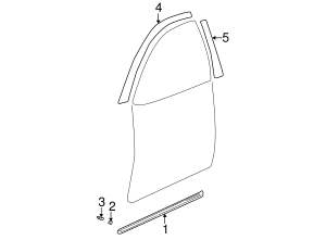 1999-2008 Hyundai Body Side Molding Clip 87756-38000 | OEM Parts Online