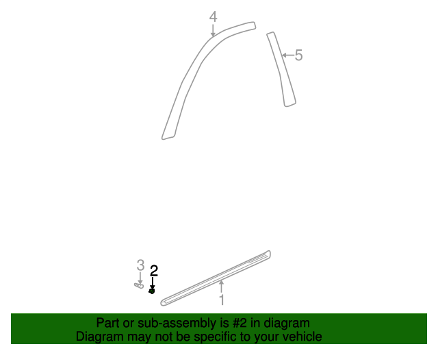 1999-2008 Hyundai Body Side Molding Clip 87756-38000 | OEM Parts Online