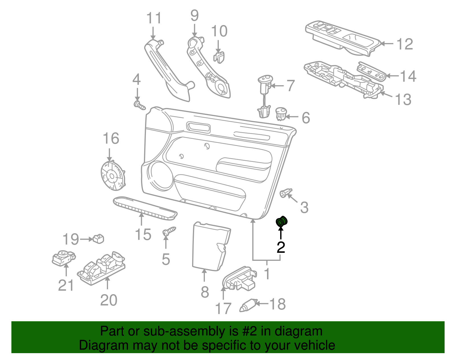 1998-2006 Volkswagen Door Trim Panel Clip 3B0-868-243 | Xtreme VW Parts
