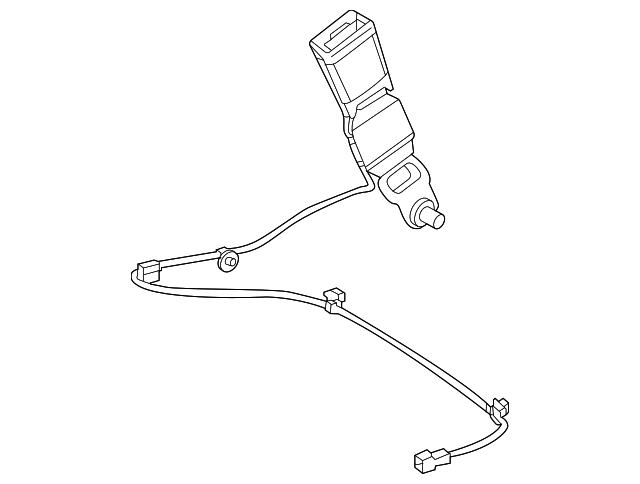 247-860-18-03-9051 - Center Buckle 2020-2021 Mercedes-Benz GLB 250 ...