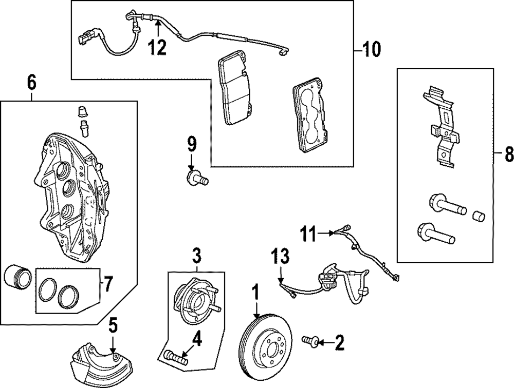 2009-2025 GM Disc Brake Caliper Piston Boot 19207044 GM | GMPartsDirect.com