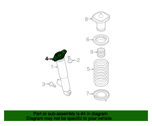 2015-2018 Volvo | Shock Mount | 31429386 | My Swedish Parts