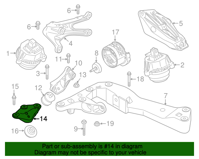 Genuine BMW 22-32-6-861-571 | Lower Bracket | FREE Shipping on Most ...
