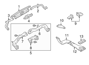 2019-2021 Nissan Armada Air Distributor 27860-6JF0A | TascaParts.com
