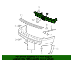 2007-2014 GM Rear Bumper Impact Bar 25938524 GM | GMPartsDirect.com