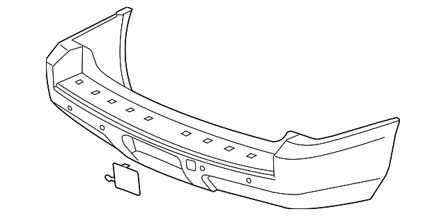 2007-2014 GM Rear Bumper Cover 20951791 GM | GMPartsDirect.com
