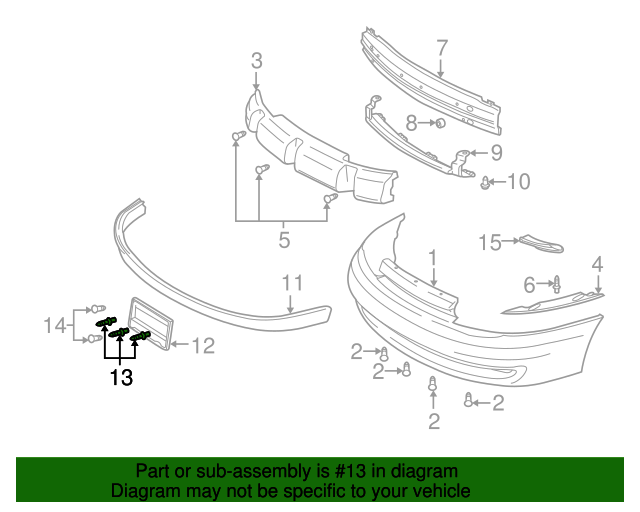 2000-2016 GM Front License Plate Bracket Rivet 11518091 GM ...